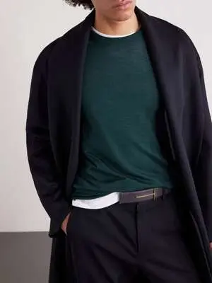 TOM FORD Slim-fit Cashmere And Silk-blend Sweater - Green
