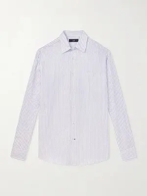 Dunhill Dunhill - Striped Cotton Shirt - Men - Blue - S Blue