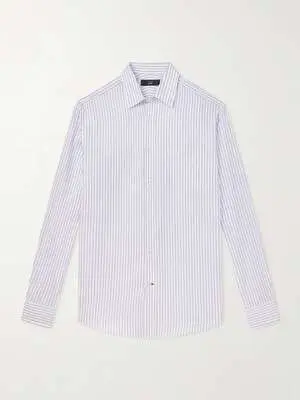 Dunhill Striped Cotton Shirt - Light Blue