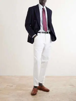 Dunhill Striped Cotton Shirt - Light Blue