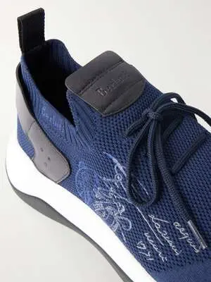Berluti Shadow Logo-embroidered Sneakers