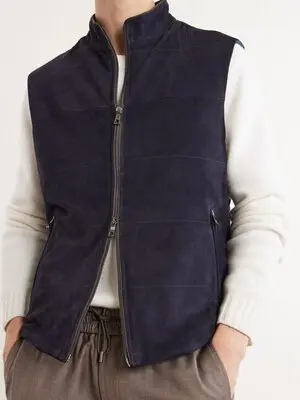 N.peal Belgravia Suede Gilet
