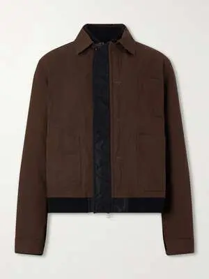 Sacai Reversible Nylon Bomber Jacket - Brown