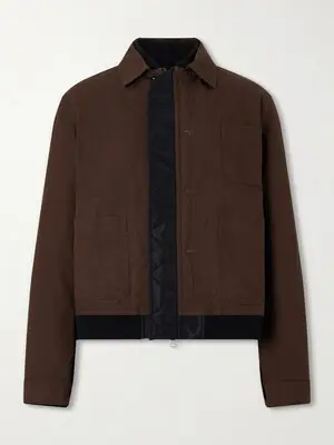 Sacai Reversible Nylon Bomber Jacket - Brown