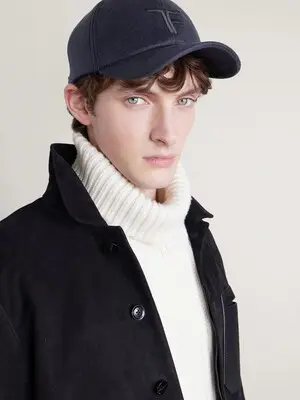 TOM FORD Logo-embroidered Cashmere Baseball Cap