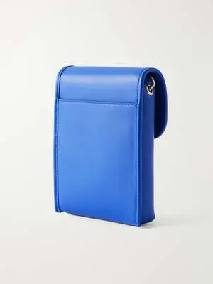 Celine Triomphe-embellished Leather Pouch