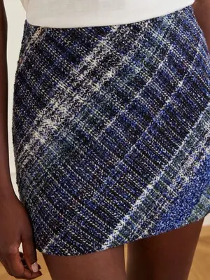 Missoni Striped Metallic Crochet-knit Mini Skirt
