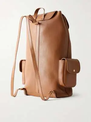 Celine Triomphe-embellished Leather Backpack