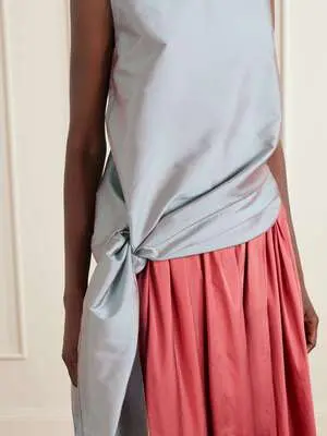 ABADIA Knotted Faille Top
