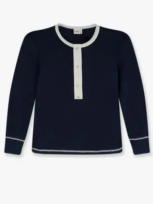 Chloé Cotton Sweater With Contrasting Inserts