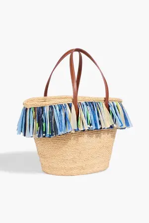 Emilio Pucci Fringed Straw Tote