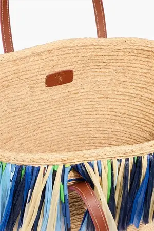 Emilio Pucci Fringed Straw Tote