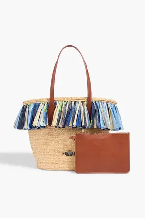 Emilio Pucci Fringed Straw Tote