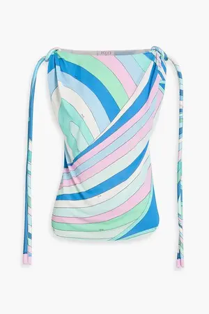 Emilio Pucci Printed Crepe Top