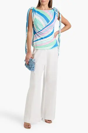 Emilio Pucci Printed Crepe Top