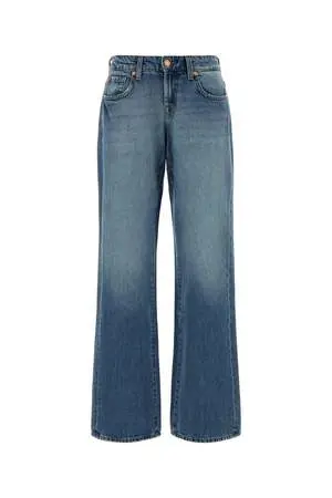 Seven For All Mankind Denim Low Straight Jeans - Blue