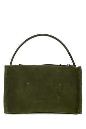 JW Anderson Olive Suede Small Loafer Handbag