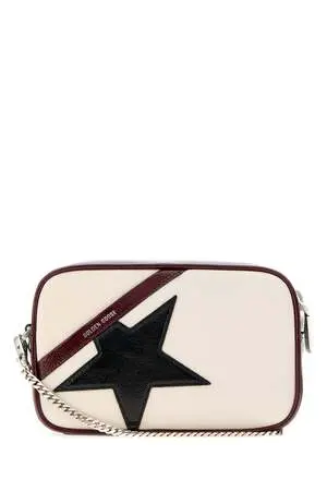 GOLDEN GOOSE Multicolor Leather Mini Star Crossbody Bag - White