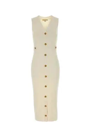 Michael Kors Cream Knit Dress - Yellow