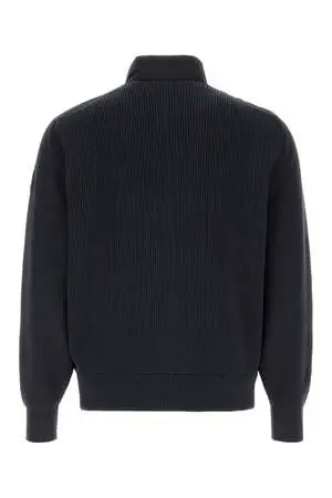 Moncler Cotton Blend Quilted Insert Cardigan