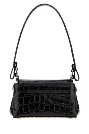 VIVIENNE WESTWOOD Leather Small Hazel Shoulder Bag - Black