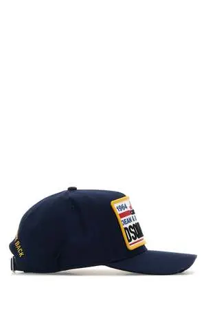 Dsquared2 Navy Cotton Baseball Cap