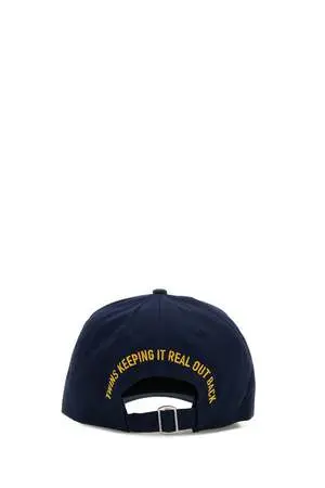 Dsquared2 Navy Cotton Baseball Cap