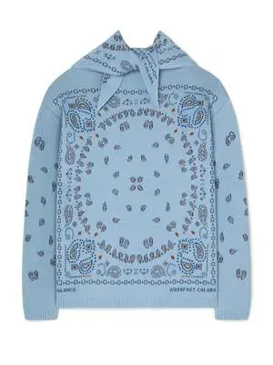 Alanui Virgin Wool Bandana Jacquard Sweater