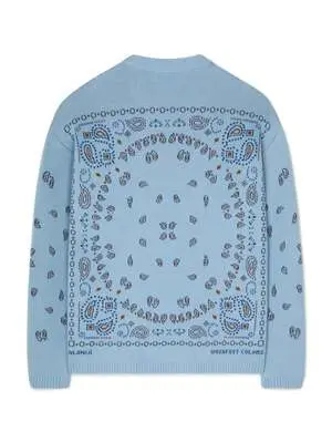 Alanui Virgin Wool Bandana Jacquard Sweater
