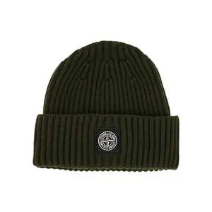Stone Island Wool Beane Hat Wth Logo Patch Kds