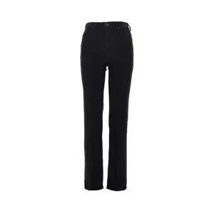 MOTHER MOTHER Stretch Denim Straight Leg Pants Black