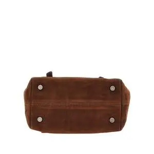 AUTENTICA 504 Small 'galatea' Suede Leather Bag