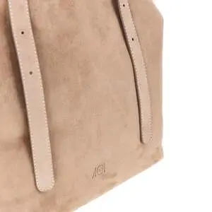AUTENTICA 504 Suede Leather Medium 'galatea' Bag