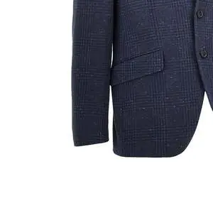 Etro Mouliné Tweed Single-breasted Jacket - Blue