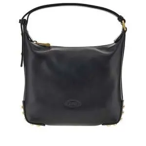 TOD'S Leather Metal Dots Mini Bag - Black