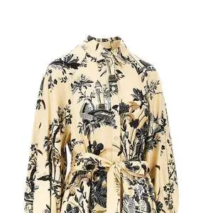 Etro Viscose Twill Long Dress With All-over Print