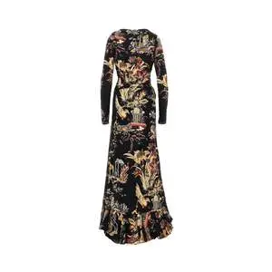Etro Stretch Viscose Long Dress With Print