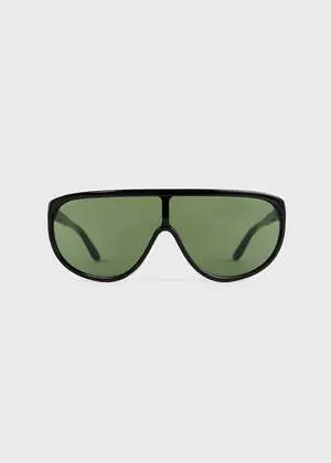 TOTEME Shield Aviator Sunglasses - Black