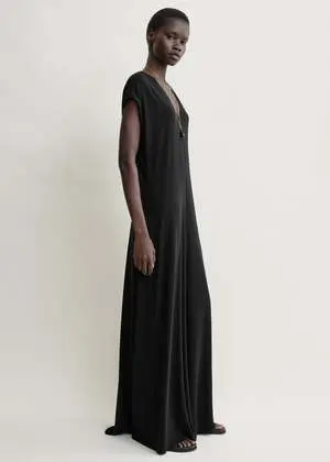TOTEME V-neck Jersey Dress Petite