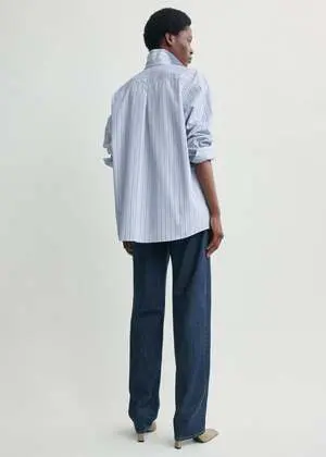 TOTEME Classic Stripe Shirt - Ice,azure