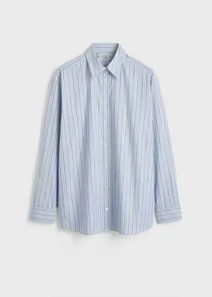 TOTEME Classic Stripe Shirt - Ice,azure