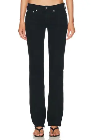 RE/DONE The Lean Straight Leg Jeans In Black - Midnight Drive