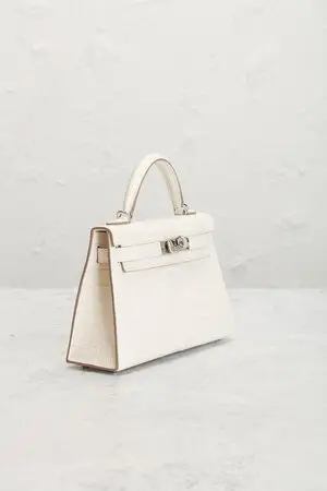 Hermès Matte Alligator Kelly 20 Sellier Handbag - Nata