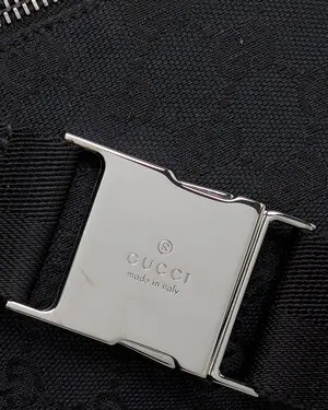 FWRD RENEW Gucci Double Pocket Belt Bag - Black