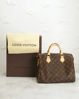 FWRD RENEW Louis Vuitton Monogram Perforated Speedy 30 Handbag - Brown