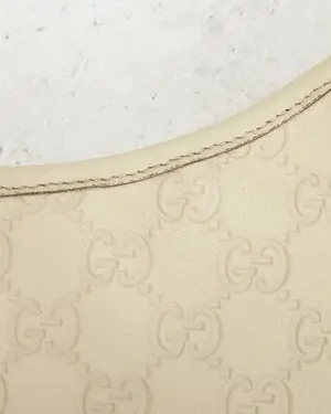FWRD RENEW Gucci Abbey Hobo Bag - White