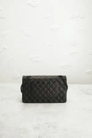 Chanel Lambskin Classic Double Flap Bag - Black