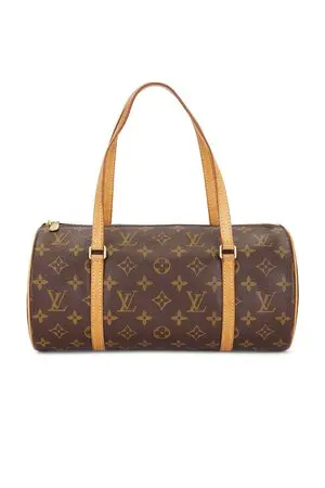 LOUIS VUITTON Monogram Papillon 30 Handbag - Brown