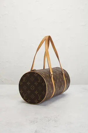 LOUIS VUITTON Monogram Papillon 30 Handbag - Brown
