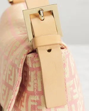 FWRD RENEW Fendi Zucchino Baguette Shoulder Bag - Pink